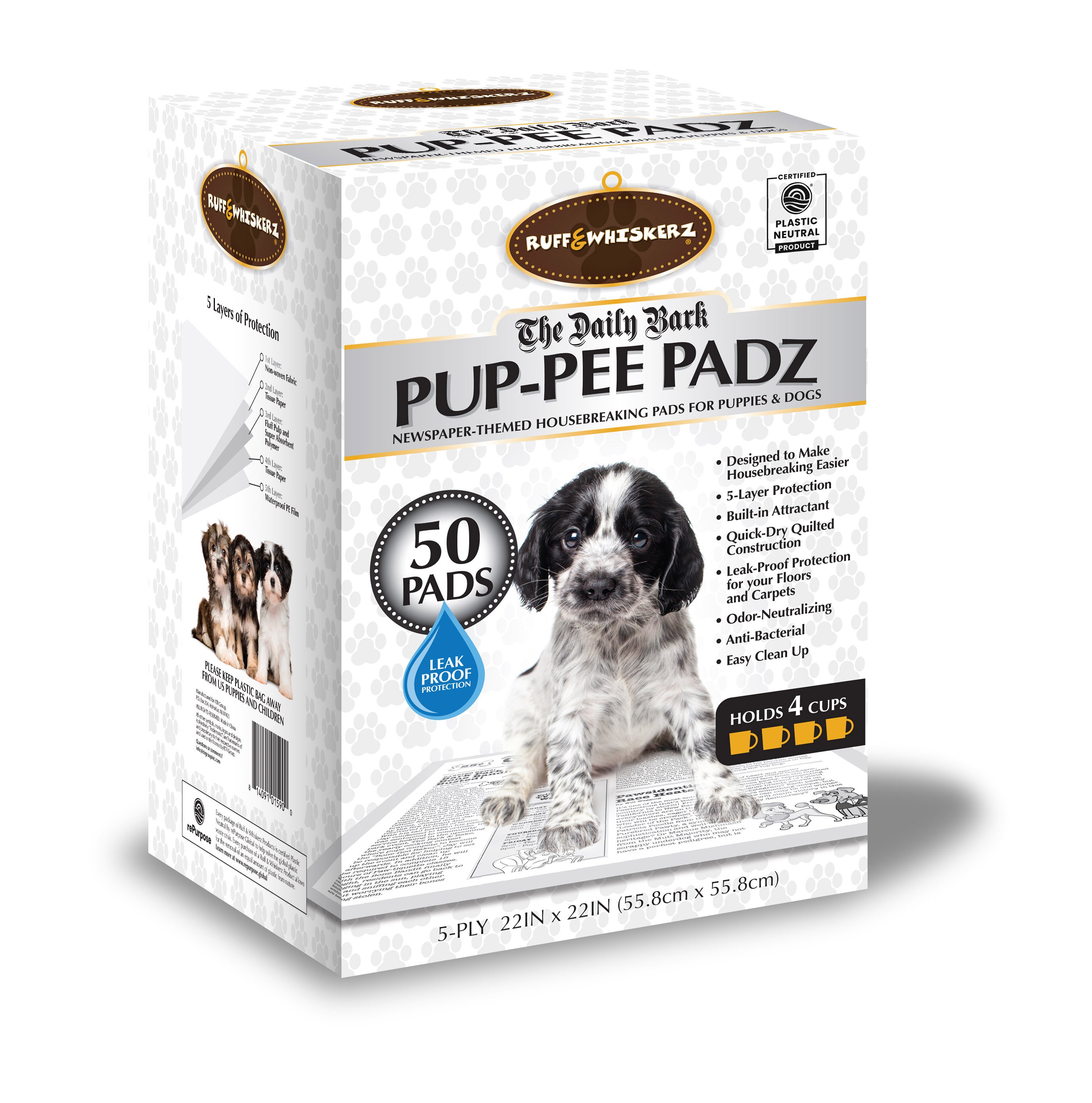 Daily Bark Newspaper Print Pup-Pee Pads – Barkbuddiez